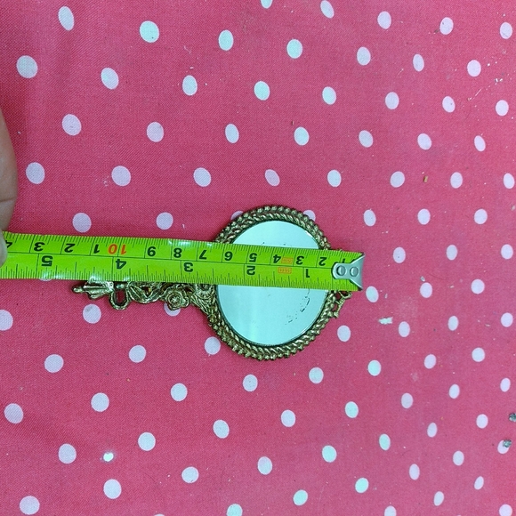 Vintage | Accents | Vintage Victorian Compact Handheld Mirror Small P ...